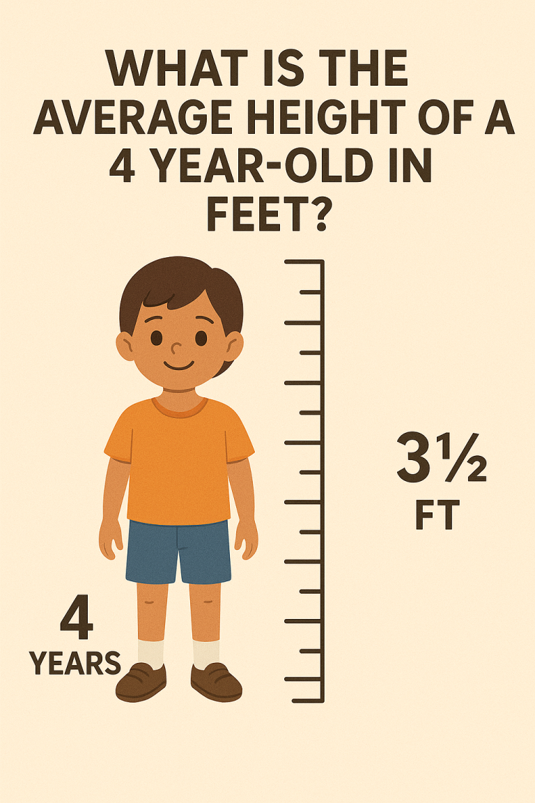 Average Height of a 4 Year-Old in Feet: Growth Insights | Convert Master